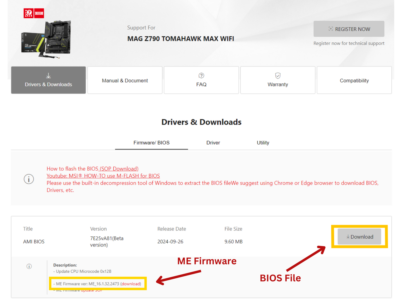 MSI BIOS Update & Tweaking Guide