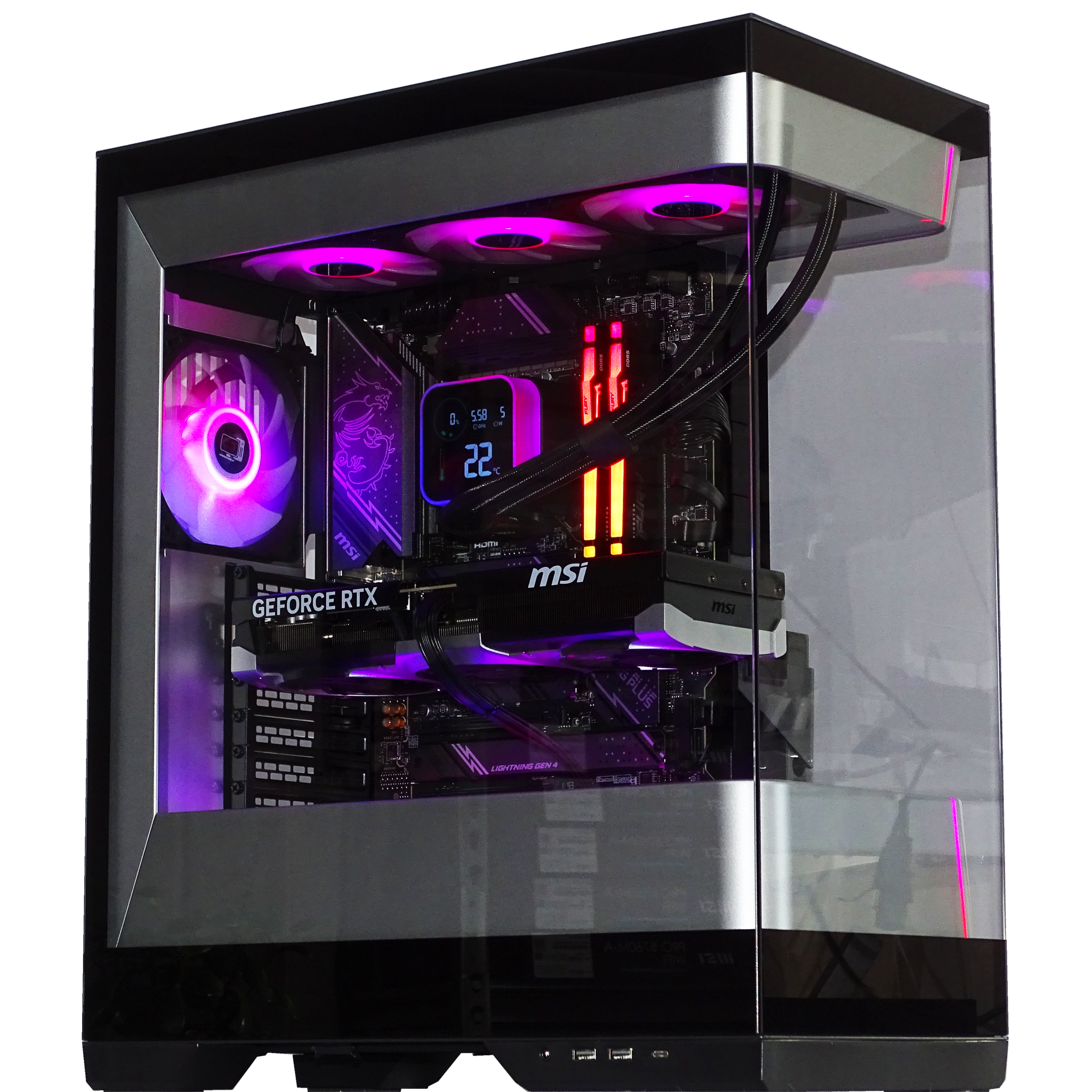 KNIGHT Gaming PC - RTX 5080 + i9 14900K + 64GB DDR5 + 2TB NVMe + 4TB HDD